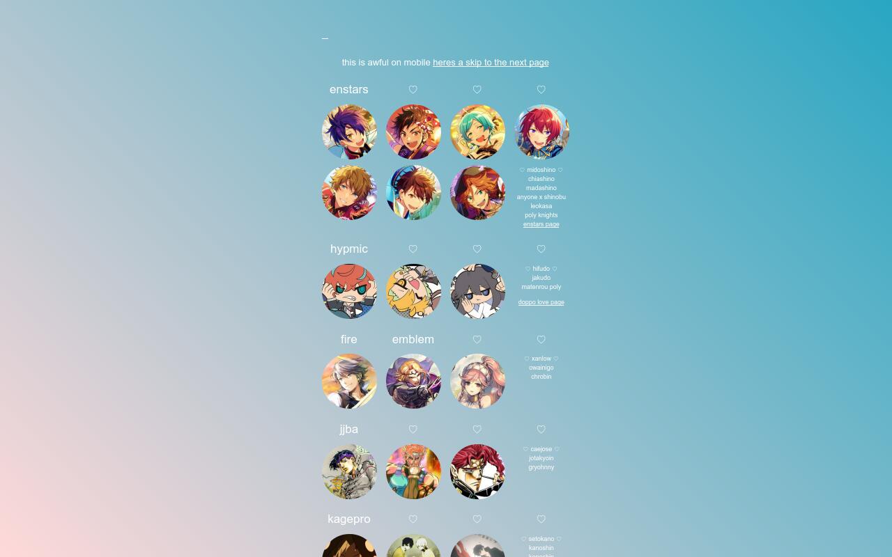 other carrd overflowed lol